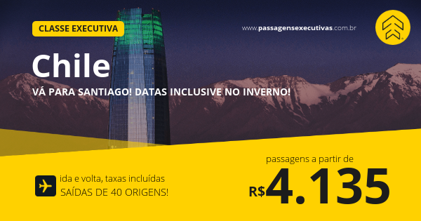Chile vá para santiago! datas inclusive no inverno!