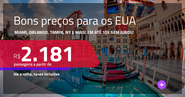 Aproveite! Passagens para os ESTADOS UNIDOS: Boston, Chicago, Fort ...