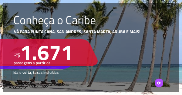 Passagens para o CARIBE! Vá para Cartagena, San Andres, Santa Marta ...