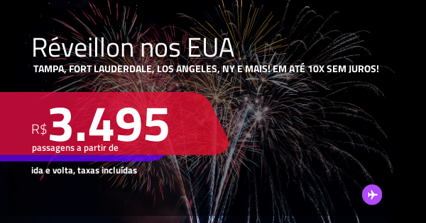 Passagens para o RÉVEILLON nos ESTADOS UNIDOS: Boston, Chicago, Fort ...